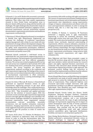 IRJET- A Research Study on Critical Challenges in Agile Requirements Engineering | PDF