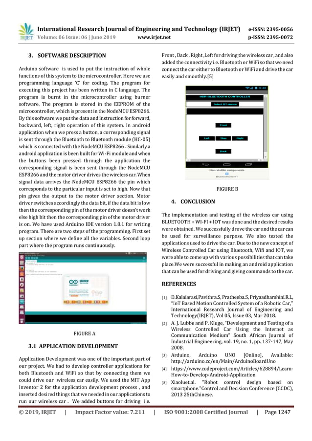 IRJET- Wireless Car using WIFI – IoT – Bluetooth | PDF