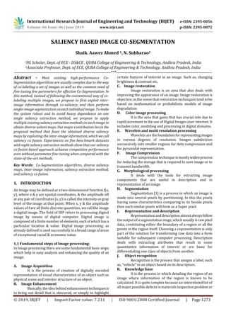 IRJET- Saliency based Image Co-Segmentation | PDF