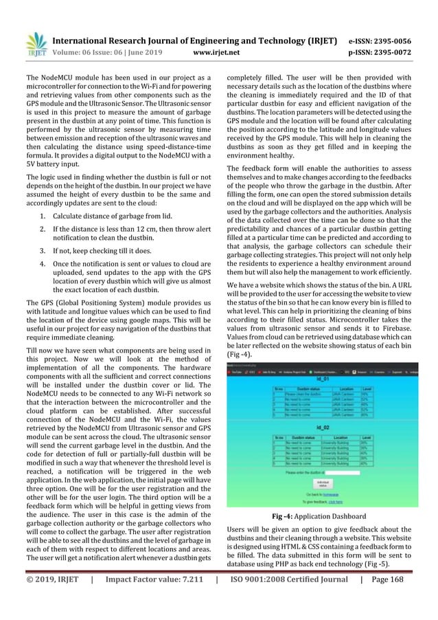 IRJET- Smart Dustbin using GPS Tracking | PDF