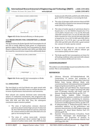 IRJET- Experimental Analysis of Emission Performance Characteristics on Diesel and Diesel ...