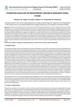 IRJET- Pushover Analysis on Reinforced Concrete Building using ETABS | PDF