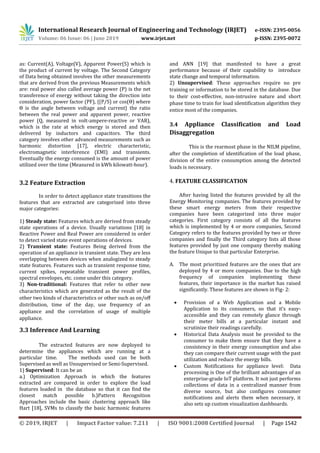 IRJET- Feature Ranking for Energy Disaggregation | PDF
