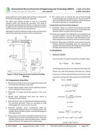 IRJET- Development and Analysis of Special Purpose Machine (Peck Drilling Machine) | PDF
