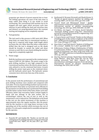 IRJET- Development and Analysis of Special Purpose Machine (Peck Drilling Machine) | PDF