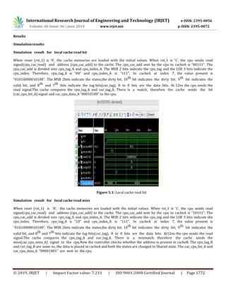 IRJET- Implementation of Mesi Protocol using Verilog | PDF