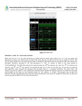 IRJET- Implementation of Mesi Protocol using Verilog | PDF