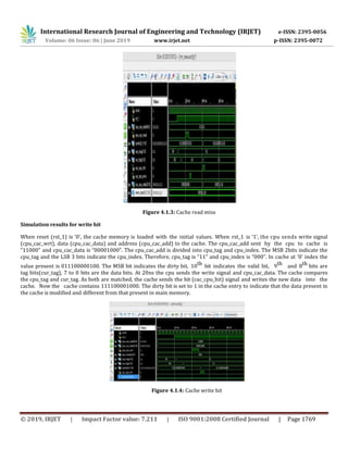 IRJET- Implementation of Mesi Protocol using Verilog | PDF