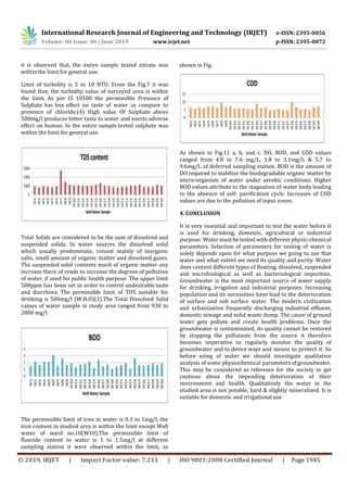 IRJET- Assessment of Physio-Chemical Parameters of Well Water of Kalmeshwar Nagpur | PDF