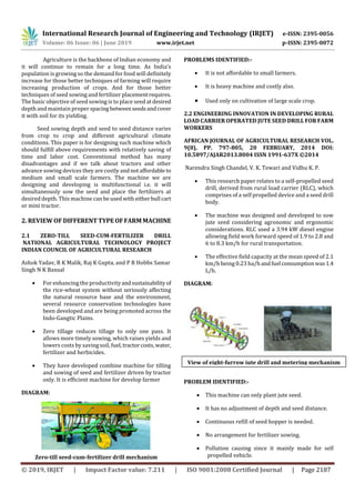 IRJET- Design and Fabrication of Mutipurpose Manually Operated System for Agriculture Purpose | PDF