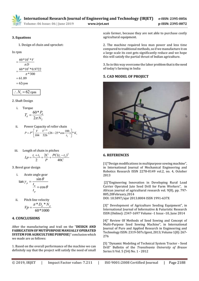 IRJET- Design and Fabrication of Mutipurpose Manually Operated System ...