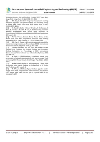 IRJET- Metastability Mitigation & Error Masking of High Speed Flip-Flop | PDF