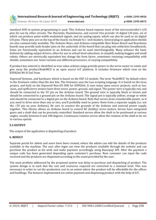 IRJET- IoT based Vending Machine with Cashless Payment | PDF