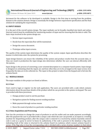 IRJET- IoT based Vending Machine with Cashless Payment | PDF