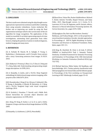 IRJET- Image Captioning using Multimodal Embedding | PDF