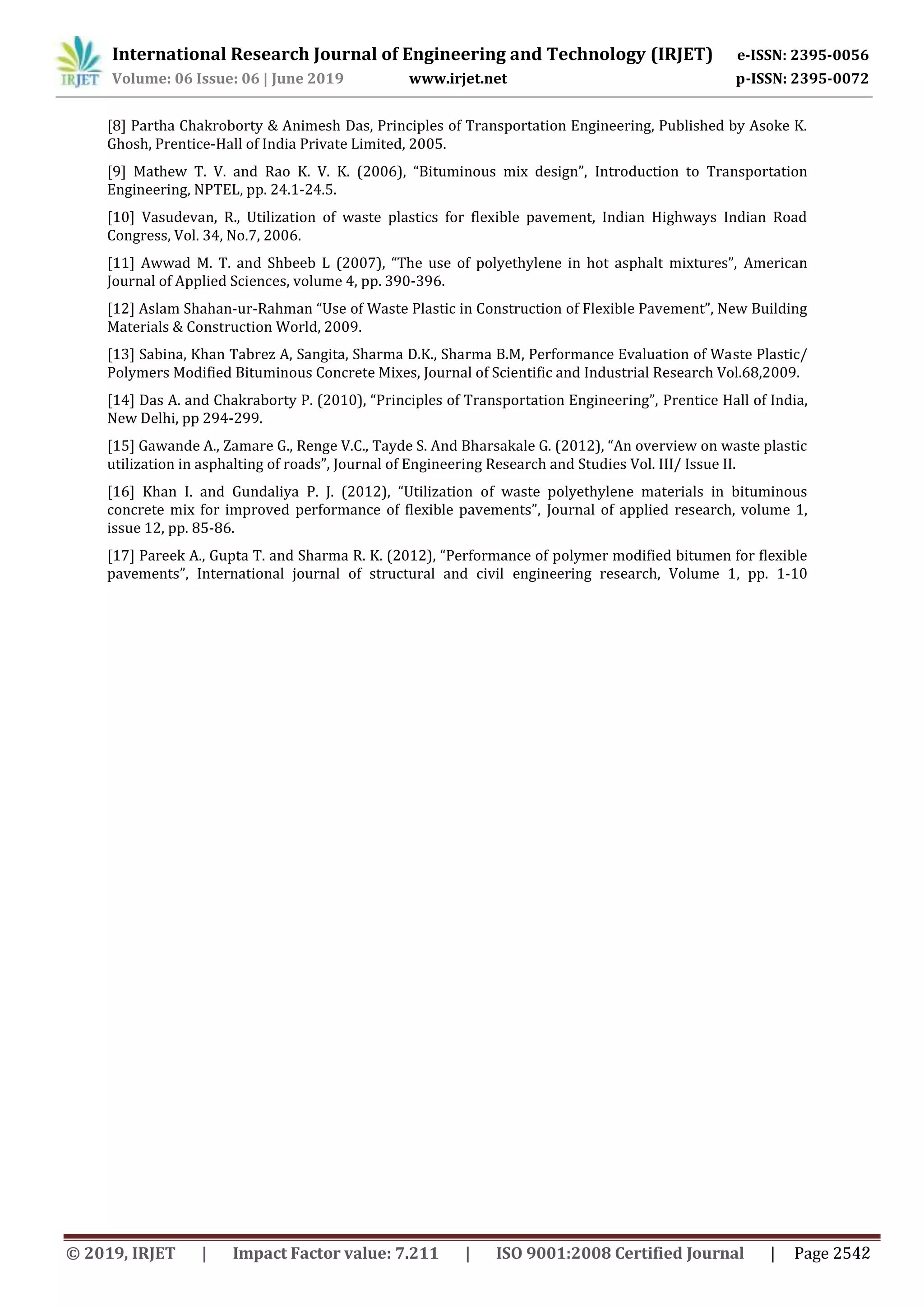 IRJET- Utilisation of Modified Bitumen in Road Construction | PDF