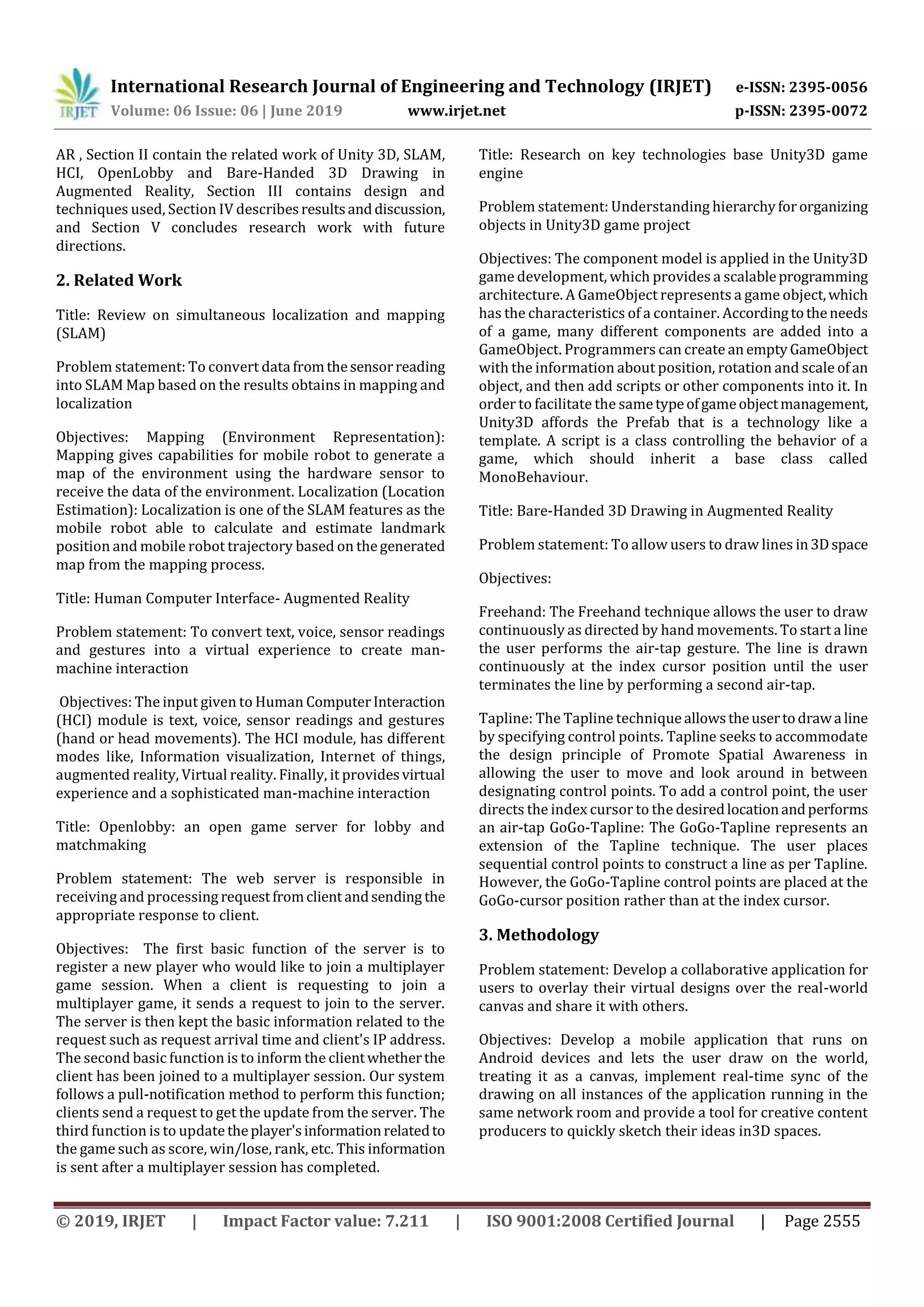 IRJET- 3D Drawing with Augmented Reality | PDF | Free Download