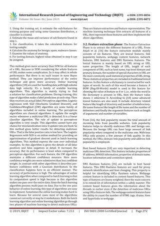 IRJET- Detecting Malicious URLS using Machine Learning Techniques: A Comparative Literature ...