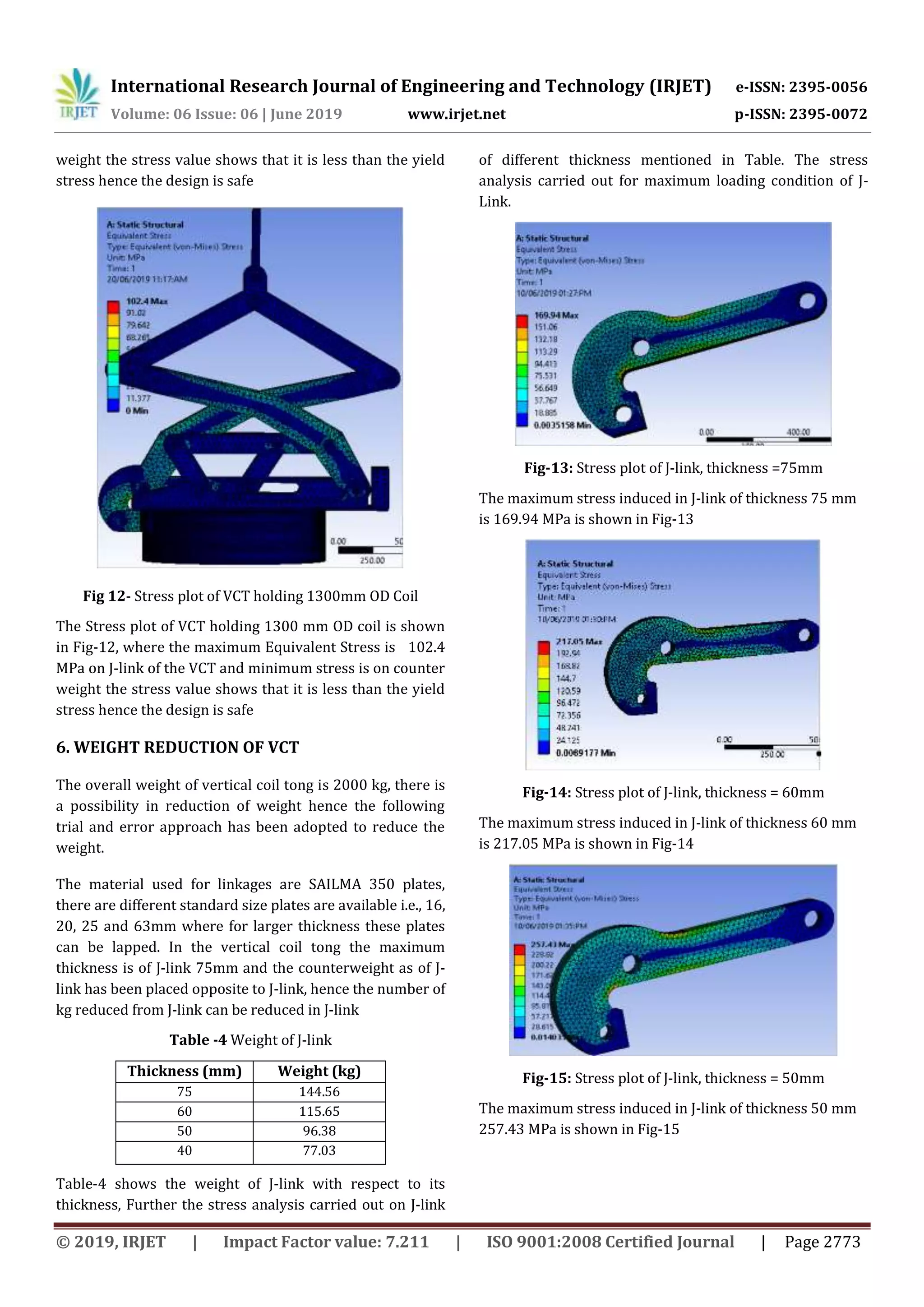 IRJET- Kinematic Design Methodology of Vertical Coil Tong | PDF