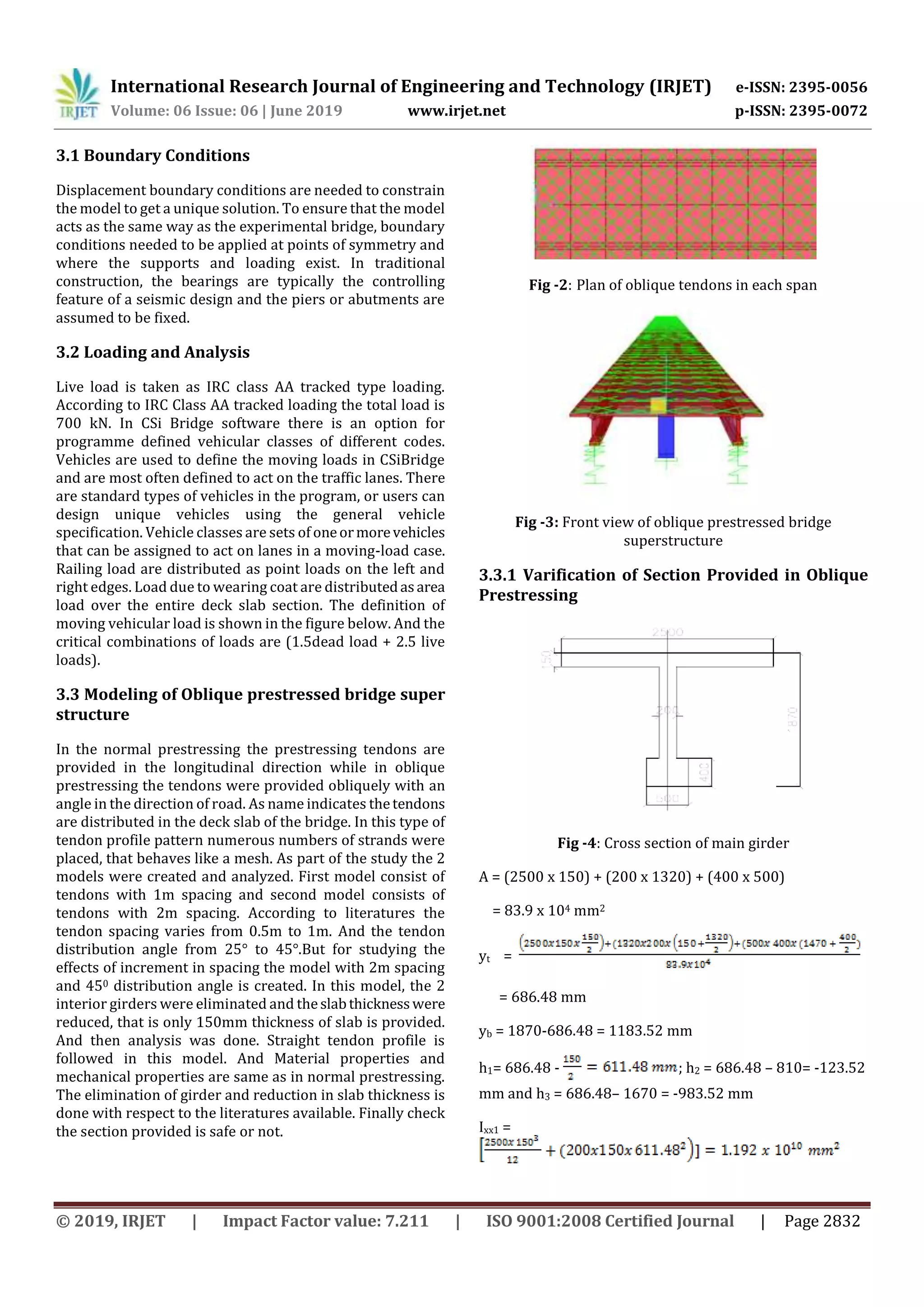 IRJET- Study of Static Analysis on Conventional and Oblique Prestressed ...