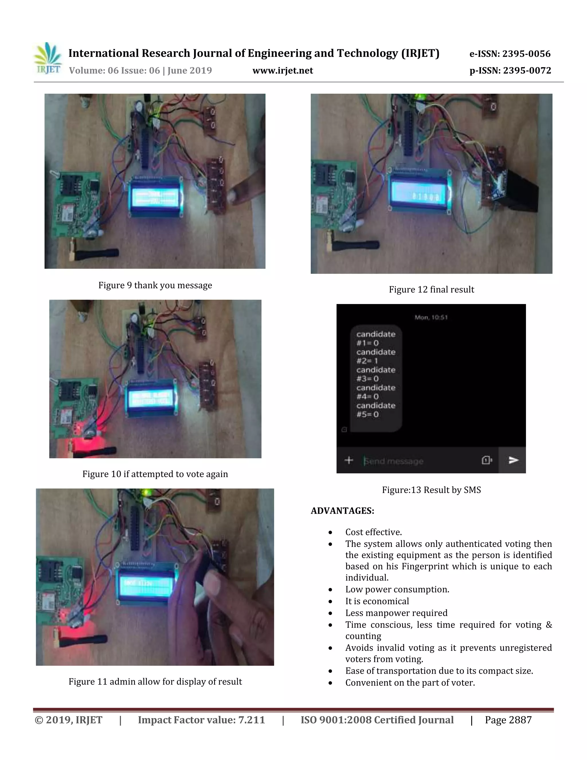 IRJET- Biometric based Electronic Voting Machine (EVM) using Arduino IDE | PDF