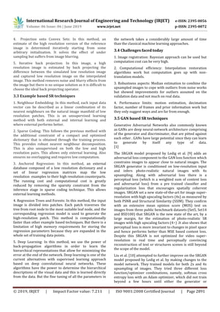 IRJET- Exploring Image Super Resolution Techniques | PDF