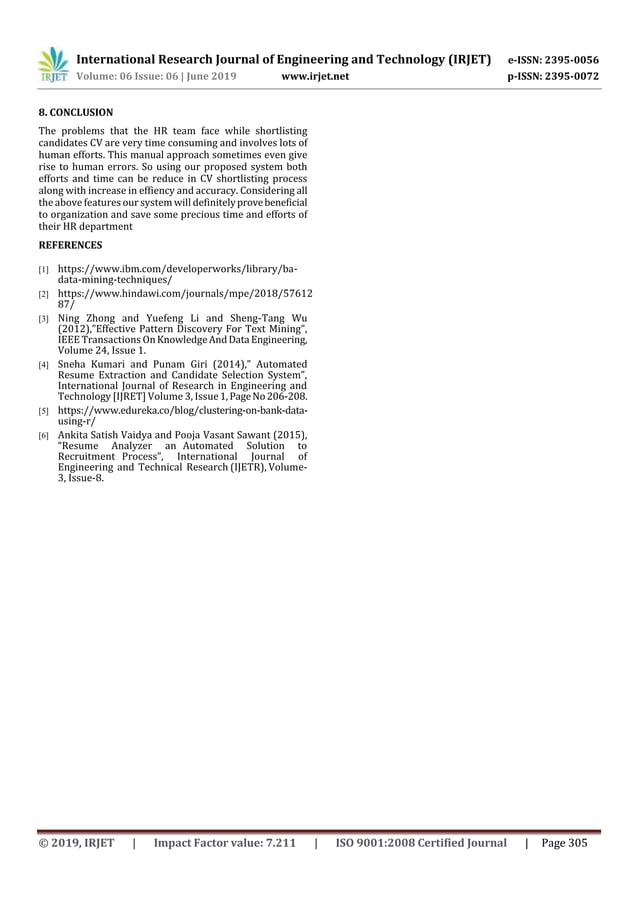 IRJET- Automated CV Classification using Clustering Technique | PDF