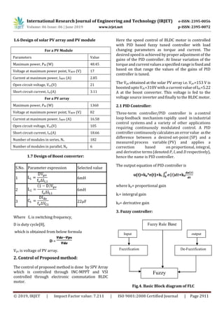 IRJET- Speed Control of BLDC Motor using PID Tuned Fuzzy Controller | PDF