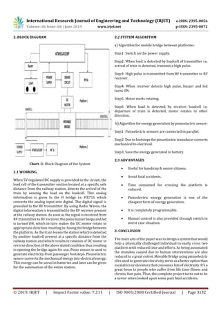 IRJET- Automatic Movable Railway Bridge & Energy Generation from Piezoelectric Sensor | PDF