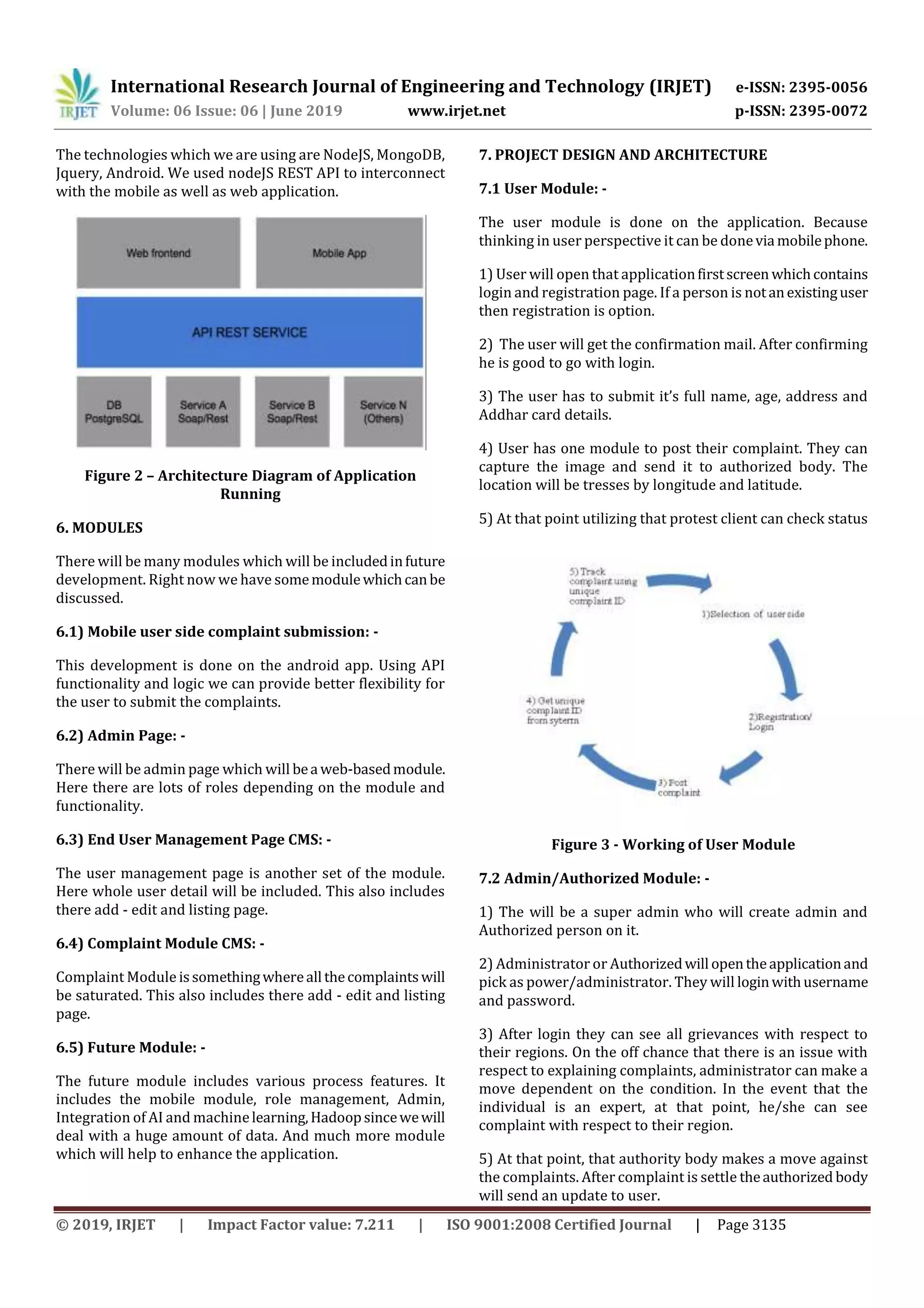IRJET- City Complaint Management System | PDF