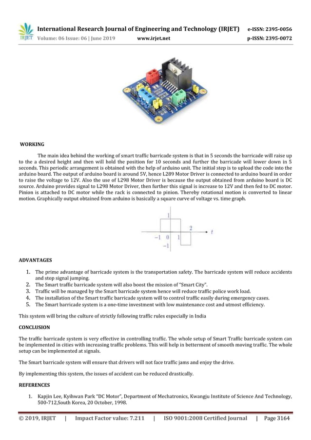 IRJET- Smart Traffic Barricade System | PDF