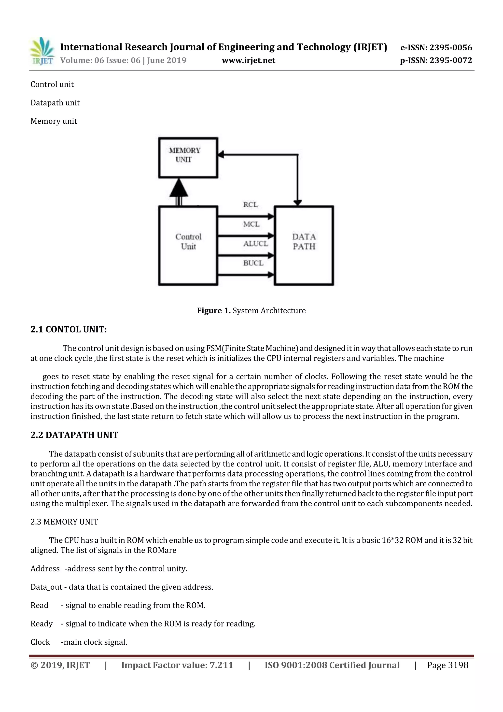 IRJET- Design of Low Power 32- Bit RISC Processor using Verilog HDL | PDF IRJET- Design of Low Power 32- Bit RISC Processor using Verilog HDL | PDF