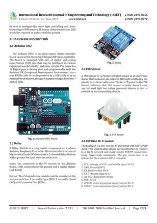 IRJET- Intelligent Lighting System for Classrooms and Mall using IoT | PDF | Home Appliances ...