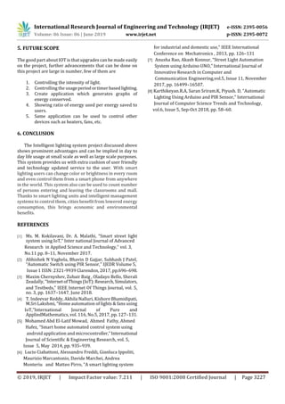 IRJET- Intelligent Lighting System for Classrooms and Mall using IoT | PDF | Home Appliances ...