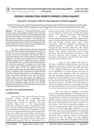 IRJET- Energy Generation from Flywheel using Magnet | PDF