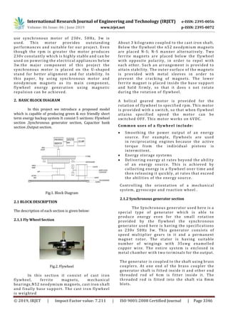 IRJET- Energy Generation from Flywheel using Magnet | PDF