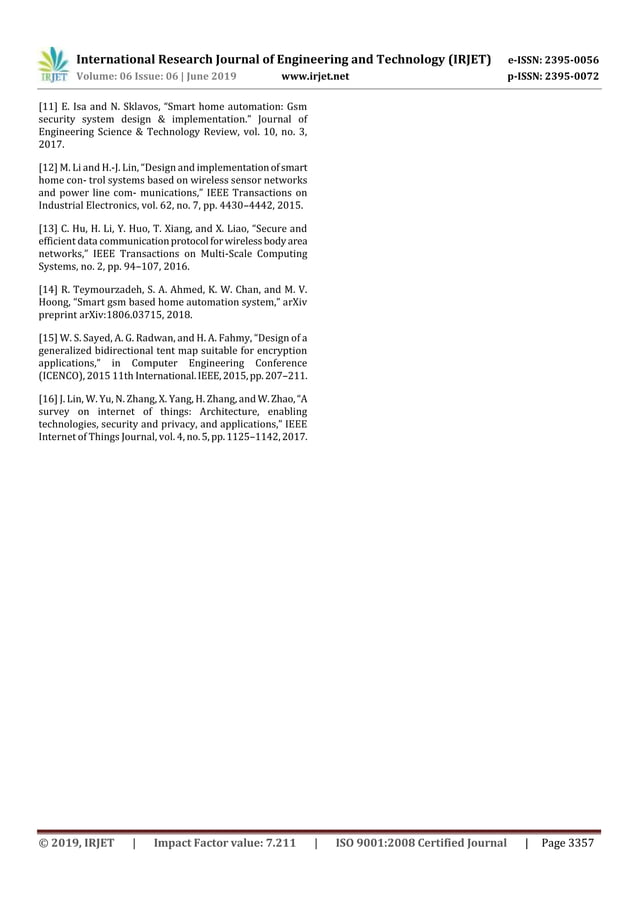 IRJET- A Survey on Secure Protocols of Communication for IoT Components in Smart Homes | PDF