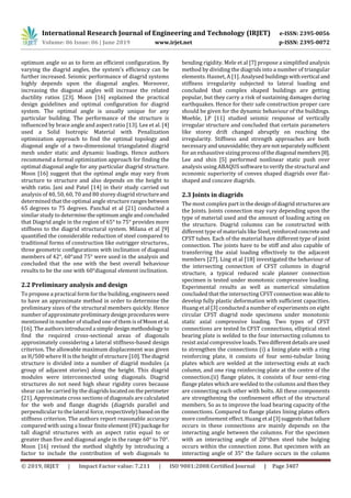 IRJET- Diagrid Structural System for Tall Buildings: State of the Art Review | PDF