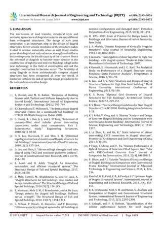 IRJET- Diagrid Structural System for Tall Buildings: State of the Art Review | PDF