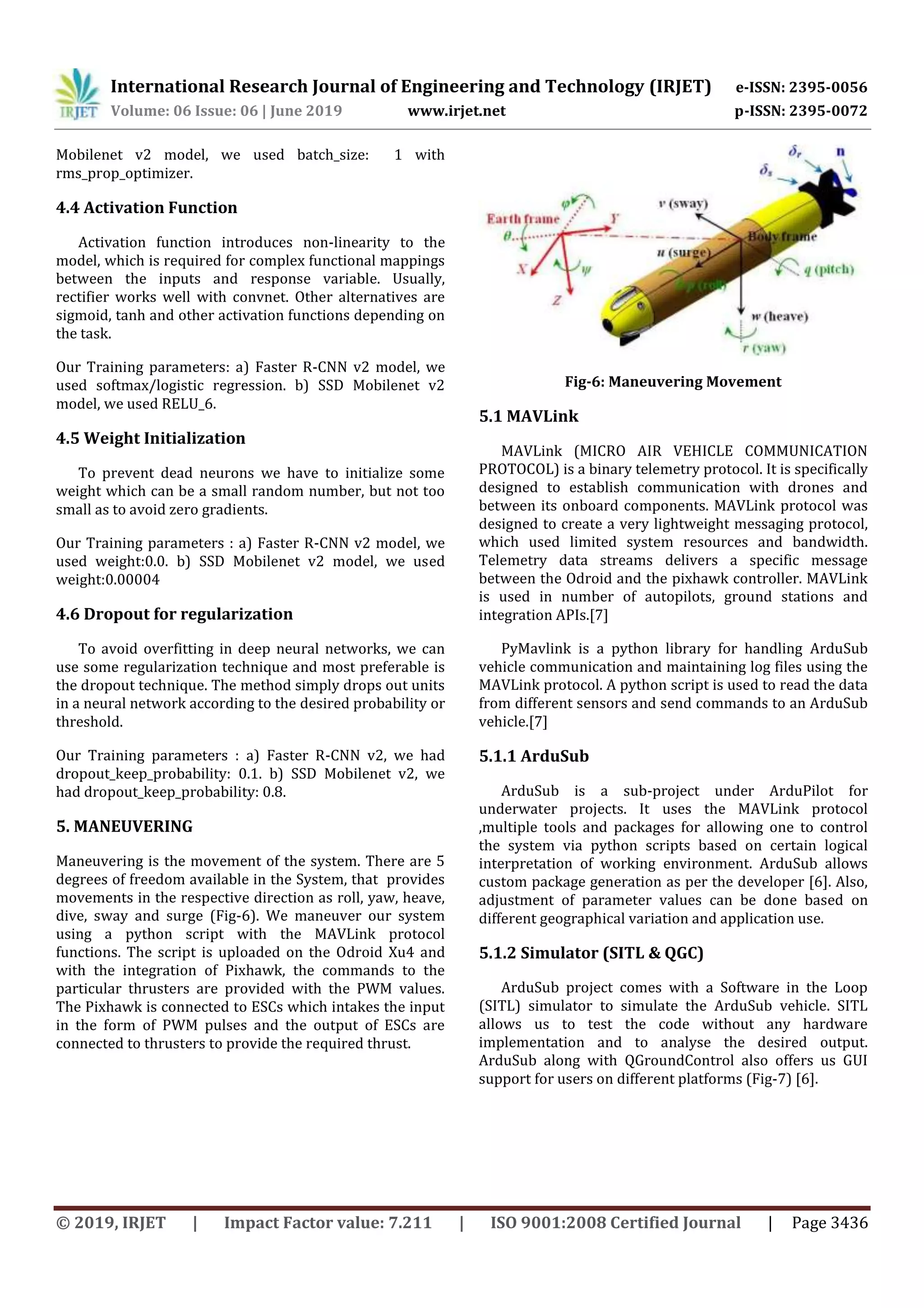 IRJET- Autonomous Underwater Vehicle: Electronics and Software Implementation of the Proton AUV ...