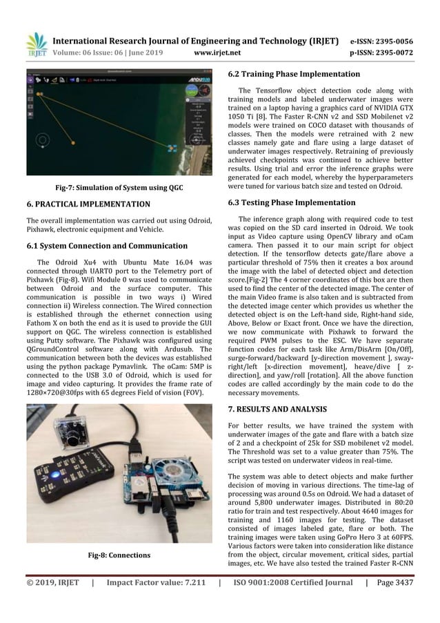 IRJET- Autonomous Underwater Vehicle: Electronics and Software Implementation of the Proton AUV ...