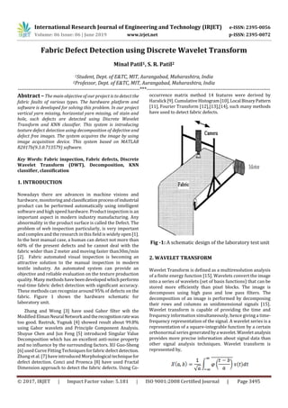 IRJET- Fabric Defect Detection using Discrete Wavelet Transform | PDF