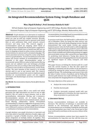 IRJET- An Integrated Recommendation System using Graph Database and QGIS | PDF