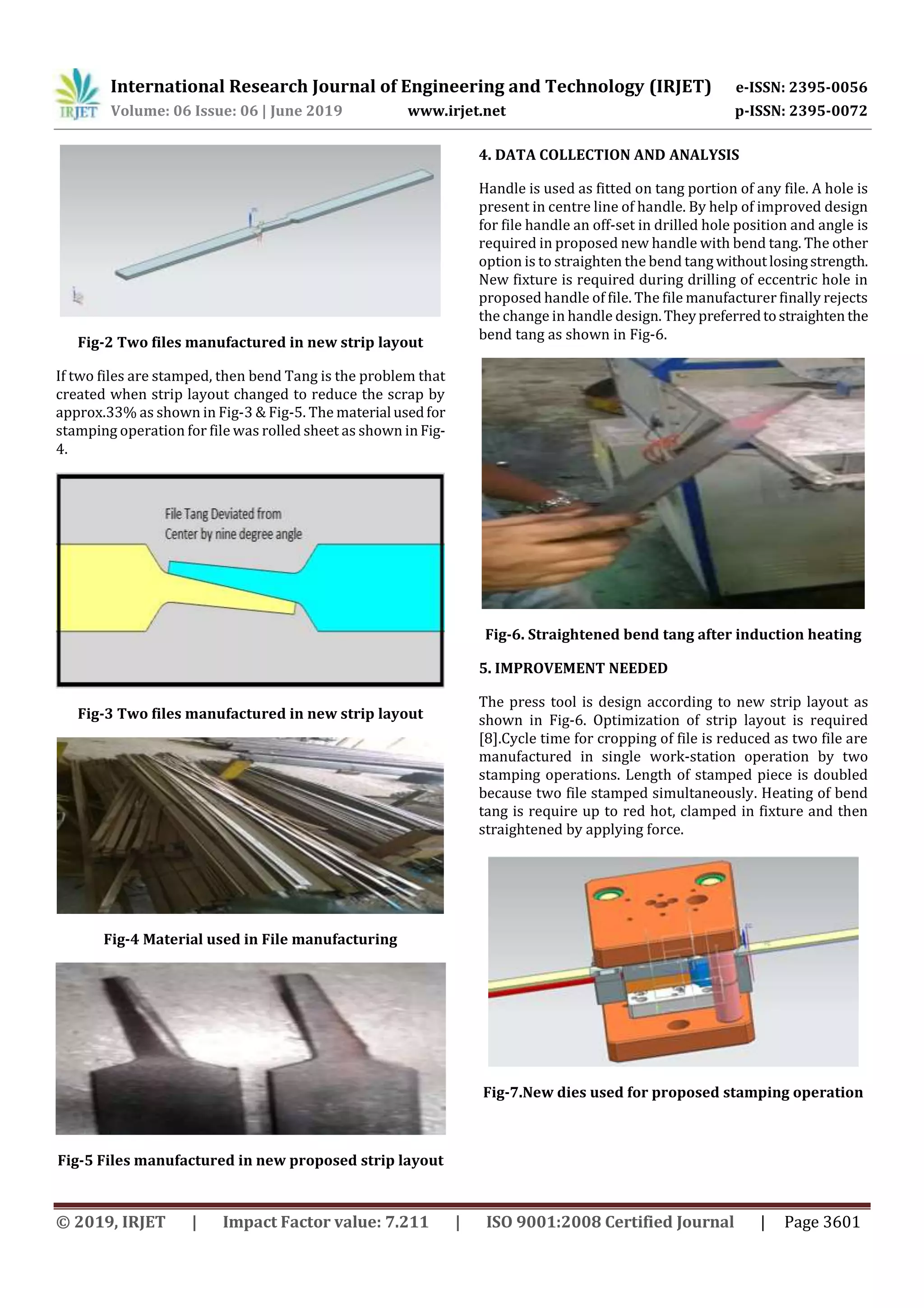 IRJET- Press Tool Design for Hand File Manufacturing | PDF