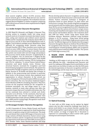 IRJET- Review on Optical Character Recognition | PDF
