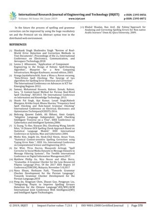 IRJET- Spelling and Grammar Checker and Template Suggestion | PDF | Computing | Technology ...