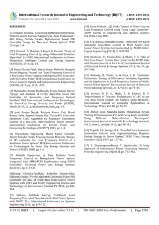 IRJET- Load Frequency Control of a Wind Integrated Power System using Conventional PID & Fuzzy ...