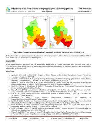 IRJET- Land Surface Temperature Analysis of Lalitpur District Uttar Pradesh India using Landsat ...