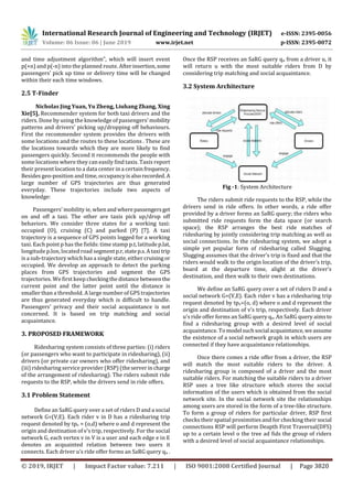 IRJET- Towards Social Aware Ridesharing Group Query Services | PDF