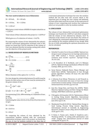 IRJET- Optimal Riser Design for Sand Casting of Drop Ball using ...